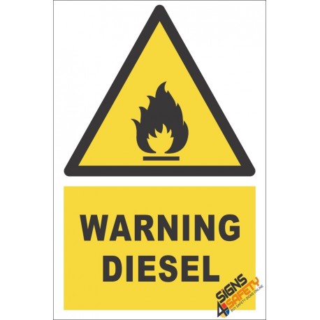 Nosa / SABS Diesel Warning Sign, Farm Signs South Africa
