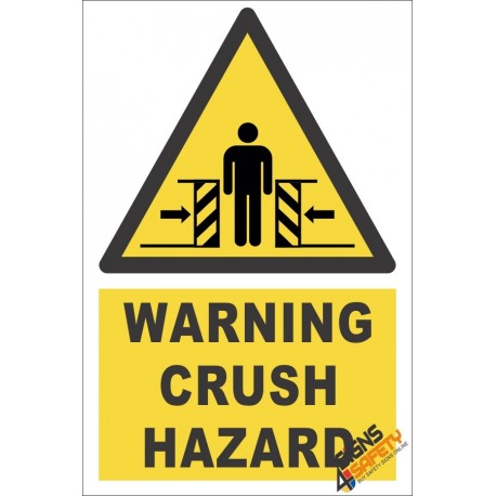 Nosa / SABS Crush Hazard Warning Sign, Farm Signs South Africa