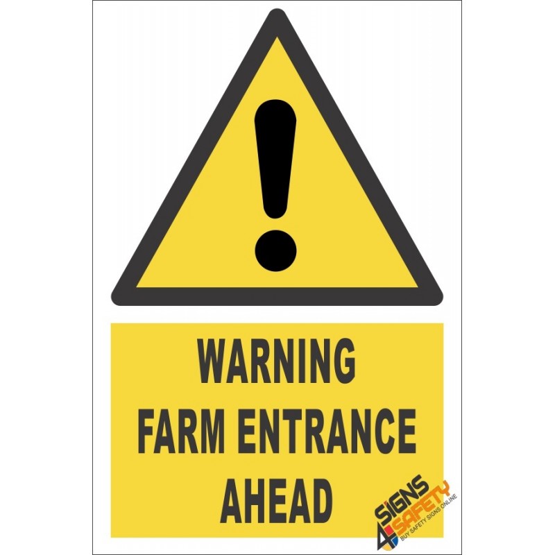Nosa / SABS Farm Entrance Ahead Warning Sign, Farm Signs South Africa