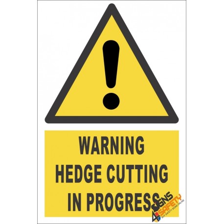 Nosa / SABS Hedge Cutting Warning Sign, Farm Signs South Africa