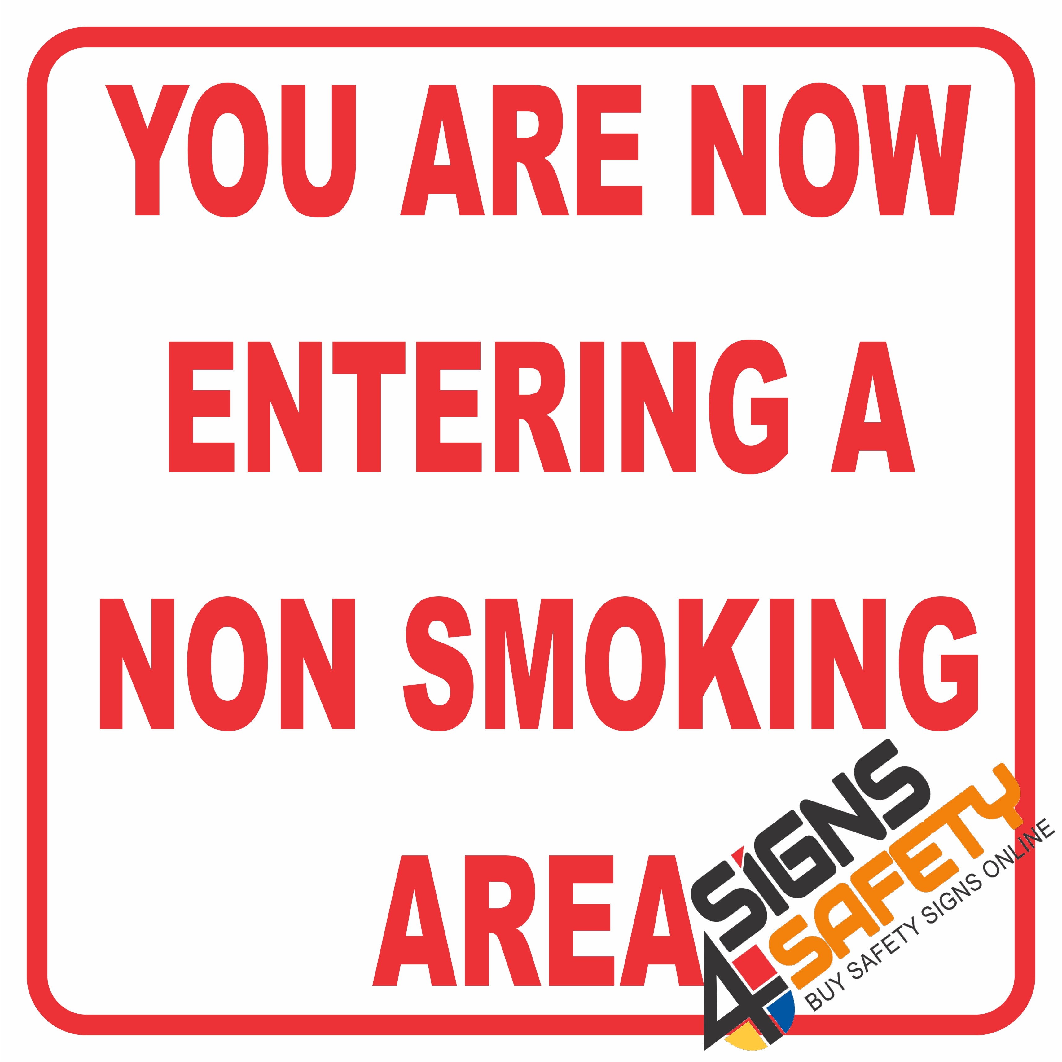 No Smoking Area Sign