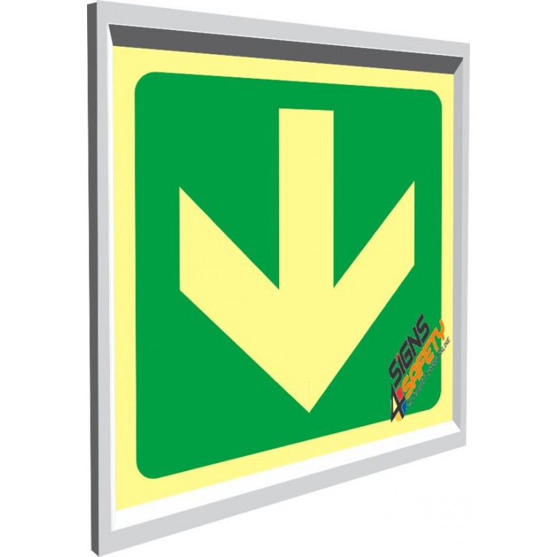 General Direction - Arrow Down, Photoluminescent, (Glow in the Dark ...