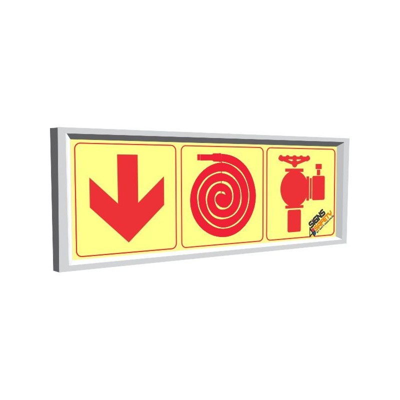 Fire Hydrant / Fire Hose / Arrow Down, Photoluminescent, (Glow in the ...