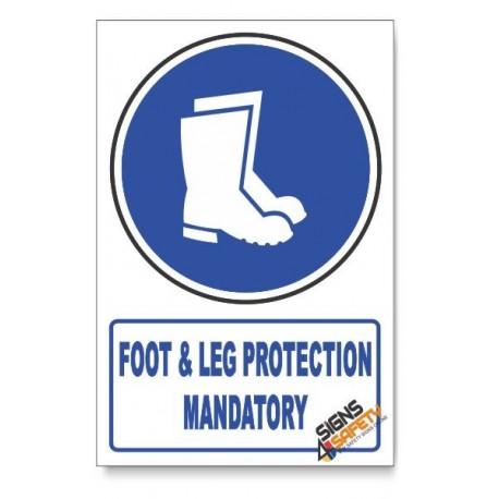Nosa / SABS (MV6/D1) Foot And Leg Protection, Descriptive Safety Sign ...
