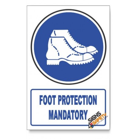 Nosa / SABS (MV7/D1) Foot Protection , Descriptive Safety Sign (MV7/D1 ...