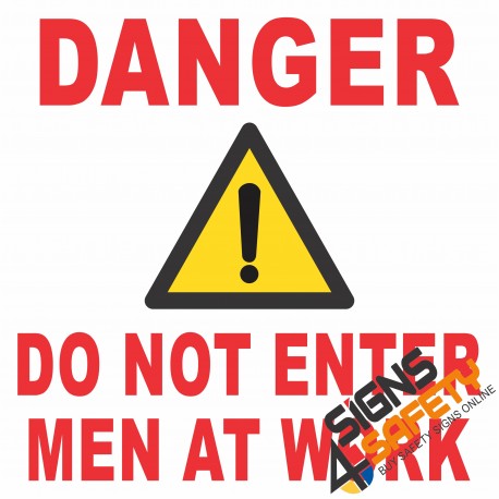 Nosa / SABS (C12) Danger Men At Work Sign