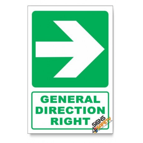 Nosa / SABS (GA2/D2) General Direction Sign, Arrow Right, Descriptive ...