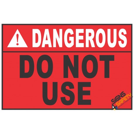 Nosa / SABS (CS6) Dangerous Scaffold Do Not Use Sign