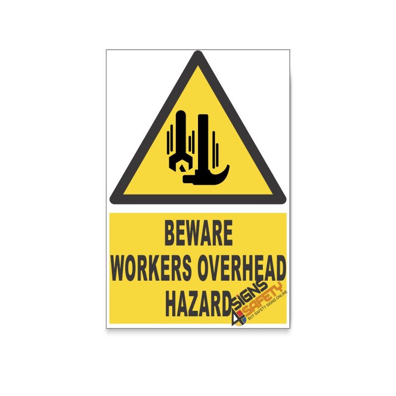 Nosa / SABS Workers Overhead, Beware Hazard Descriptive Safety Sign ...