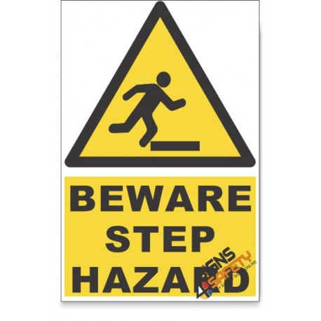 Nosa / SABS Mind The Step, Beware Hazard Descriptive Safety Sign Online ...