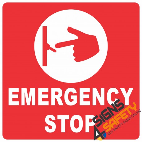 Nosa / SABS (E14) Electrical Emergency Stop Sign