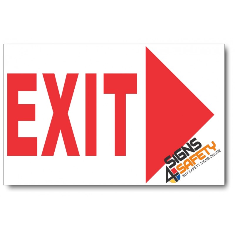 Nosa / SABS (PSC-F14) Exit Right Sign