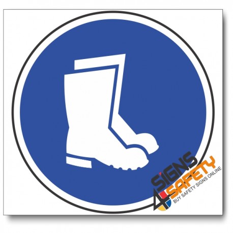 Nosa / SABS (MV6) Foot And Leg Protection Mandatory Sign