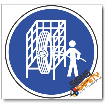 Nosa / SABS (MV16) Safety Cage Mandatory Sign