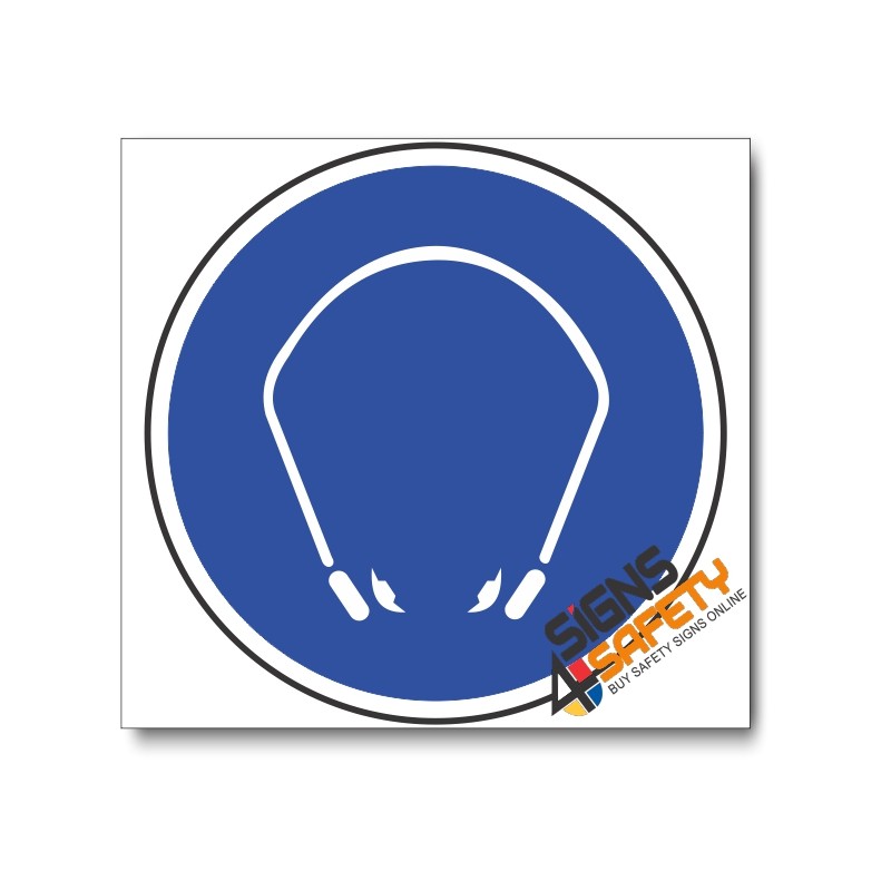 Nosa / SABS (MV19) Banded Ear Plugs Mandatory Sign