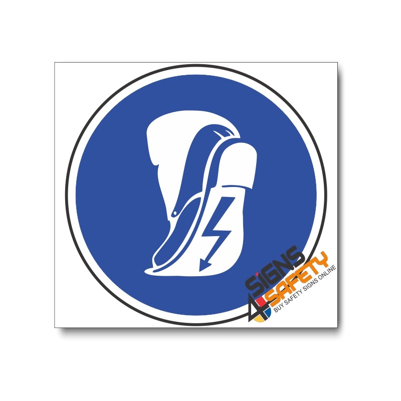 Nosa / SABS (MV27A) Anti-Static Shoes Mandatory Sign