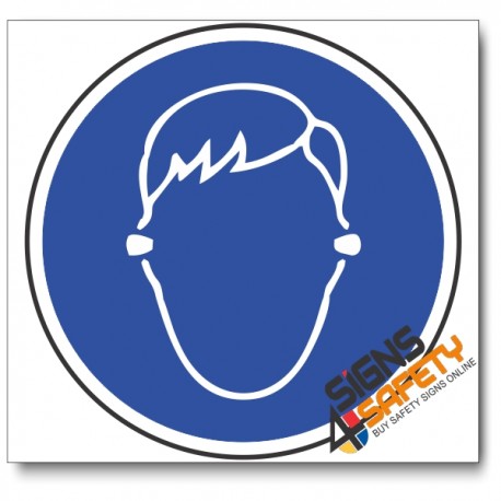 Nosa / SABS (MV28) Ear Plugs Mandatory Sign