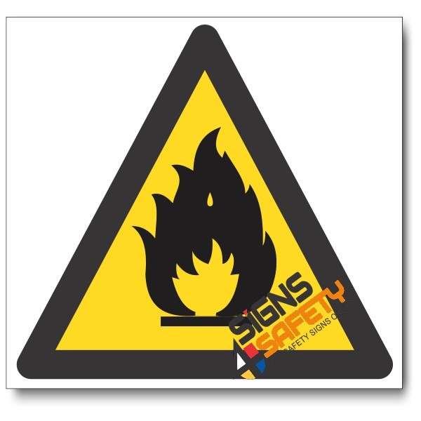 Signage - Fire Hazard Sign - 190mm * 190mm 0.9mm ABS Plastic was sold ...