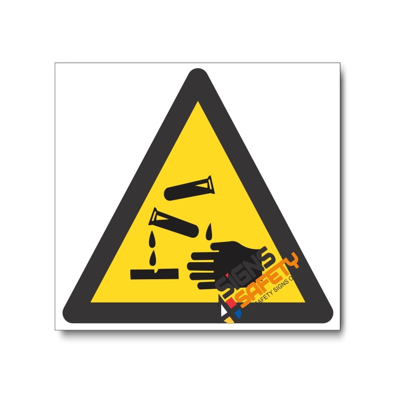 Nosa / SABS Industrial Corrosive Hazard Sign , Hazard Safety Signs ...
