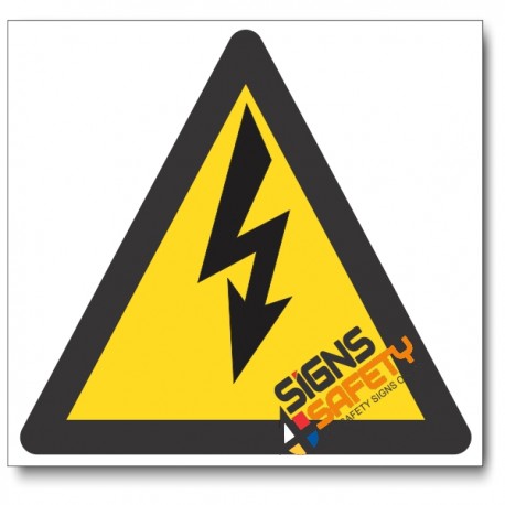 Nosa / SABS Industrial Electric Shock Hazard Sign , Hazard Safety Signs ...