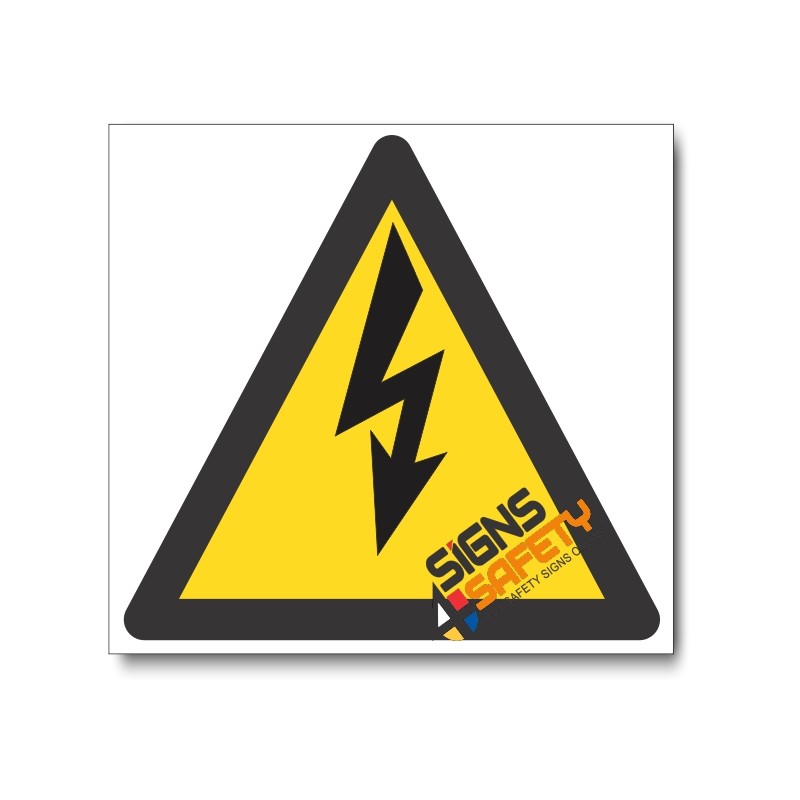 Nosa / SABS Industrial Electric Shock Hazard Sign , Hazard Safety Signs ...