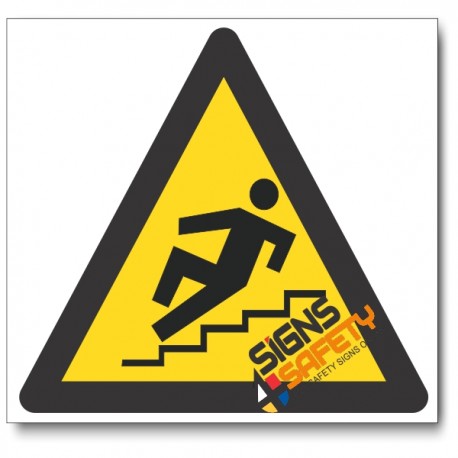 Nosa / SABS Industrial Slippery Steps Hazard Sign, Hazard Safety Signs ...