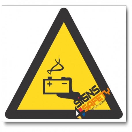 Nosa / SABS Industrial Battery Hazard Sign, Hazard Safety Signs Online ...