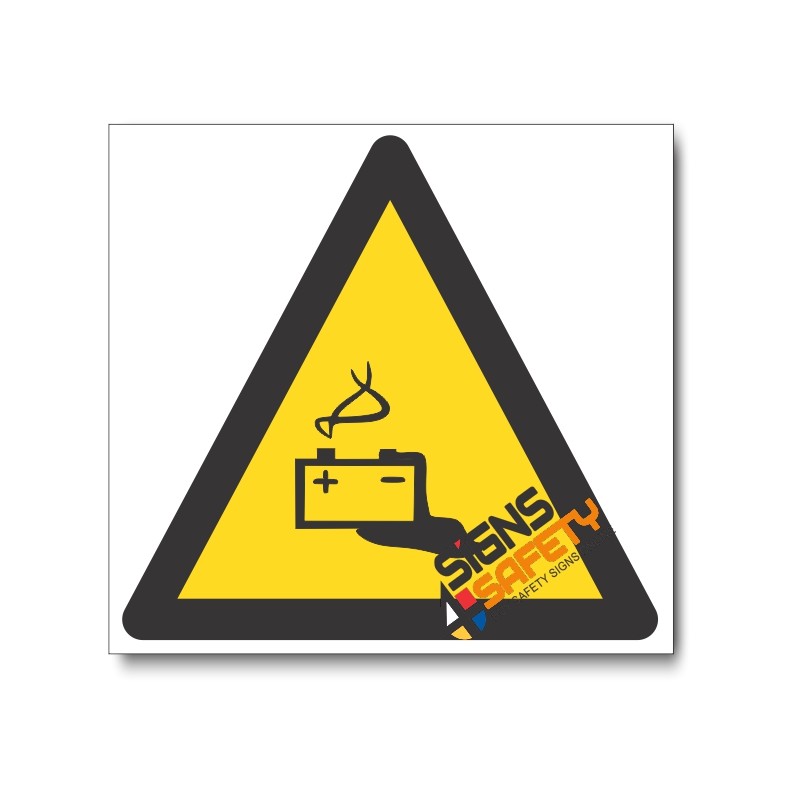 Nosa / SABS Industrial Battery Hazard Sign, Hazard Safety Signs Online ...