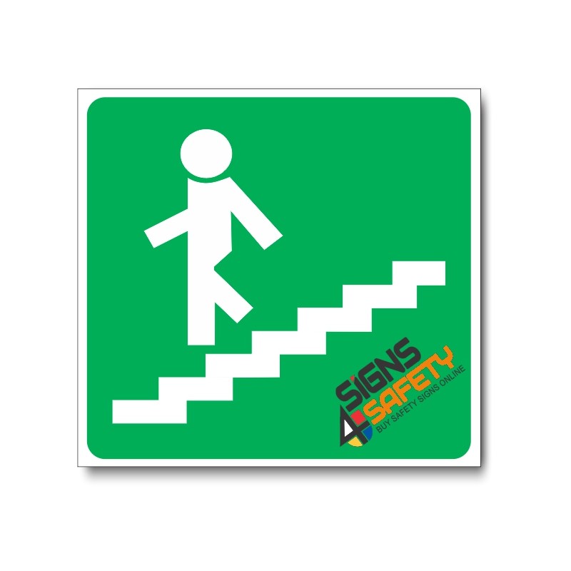 Nosa / SABS (GA17) Stairs Going Down Sign , General Information Safety ...