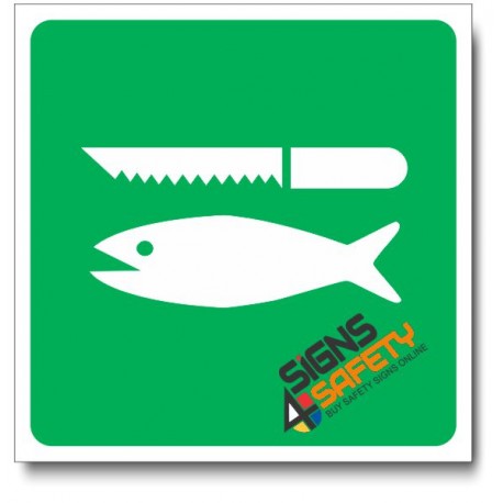 Nosa / SABS (IN76) Fish Cleaning Sign, General Information Safety Signs ...