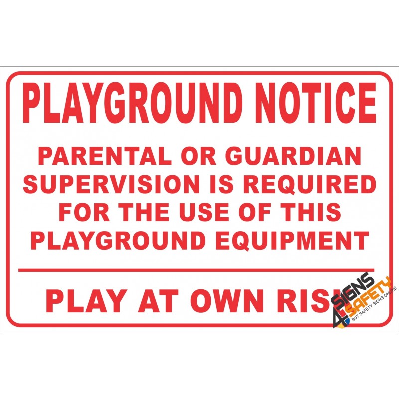 Nosa / SABS (NR25) Children's Playground Notice Sign