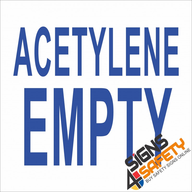 Nosa / SABS (G2) Acetylene Empty Gas Sign