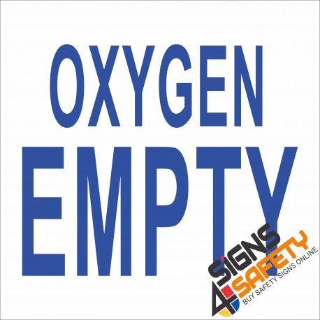 Nosa / SABS (G6) Oxygen Empty Gas Safety Sign