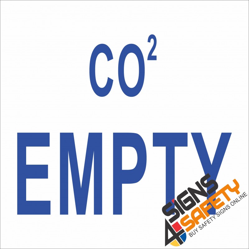 Nosa / SABS (G8) CO2 Empty Gas Safety Sign