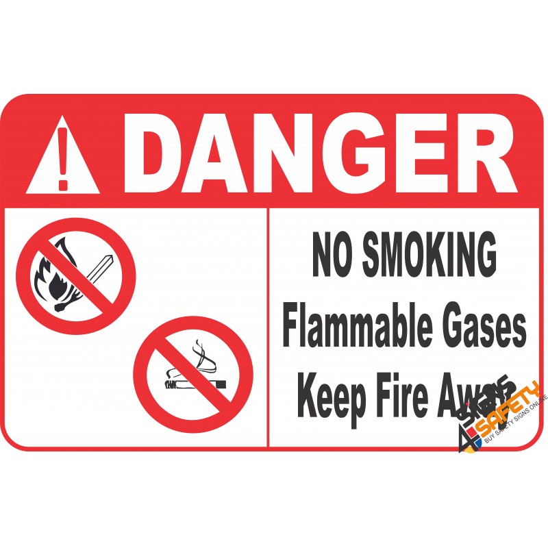 Nosa / SABS (G27) Danger Flammable Gas / No Smoking / No Open Flame ...