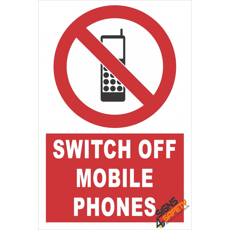 Nosa / SABS (PE4) Switch Off Mobile Phones / Electrical Sign