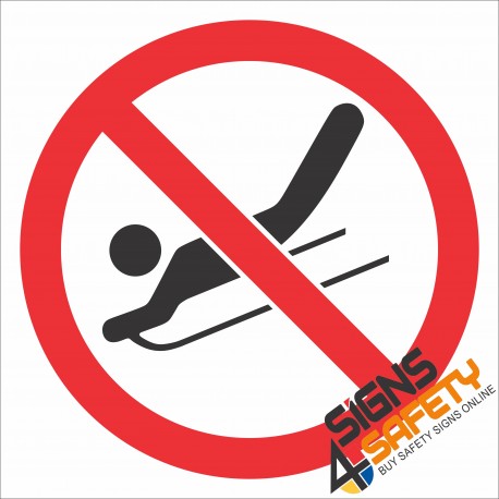 Nosa / SABS (PR32) No Sliding Sign, Prohibitive Safety Signs Online ...